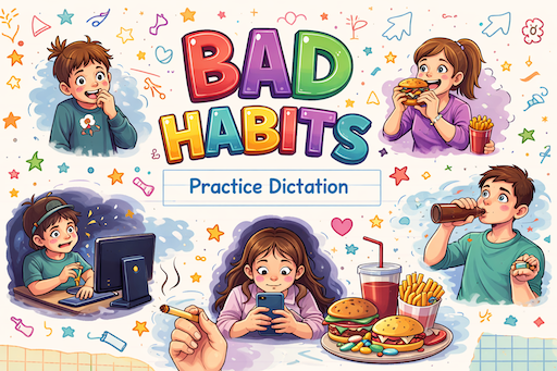 Bad Habits - Listening Dictation Practice | Helik